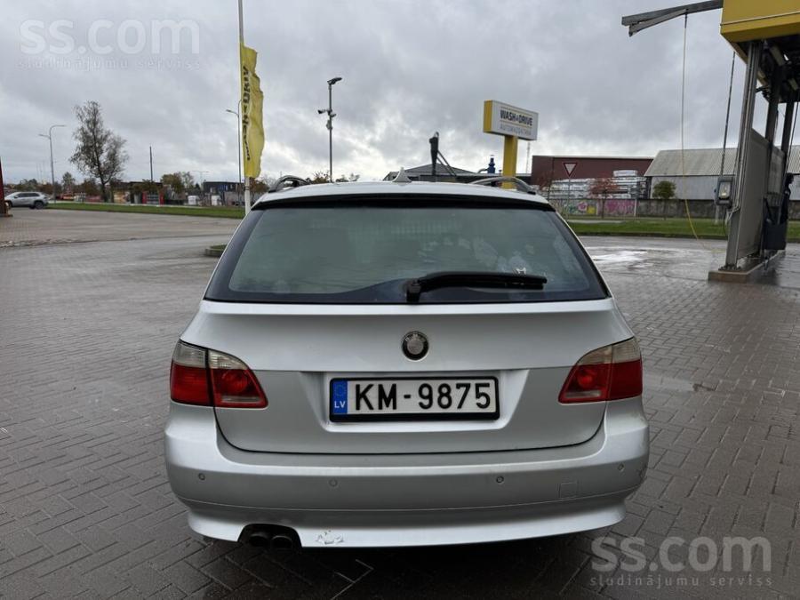 Grey BMW 530 2005 in Dobele, with an engine capacity of 3.00 L and mileage of 348 thousand km for 2700 €, photo 4 on AUTOMOTO.COM.LV