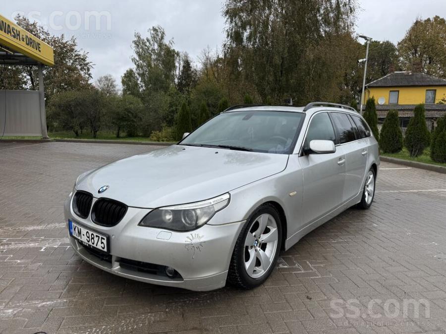Grey BMW 530 2005 in Dobele, with an engine capacity of 3.00 L and mileage of 348 thousand km for 2700 €, photo 6 on AUTOMOTO.COM.LV