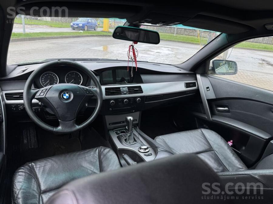 Grey BMW 530 2005 in Dobele, with an engine capacity of 3.00 L and mileage of 348 thousand km for 2700 €, photo 8 on AUTOMOTO.COM.LV