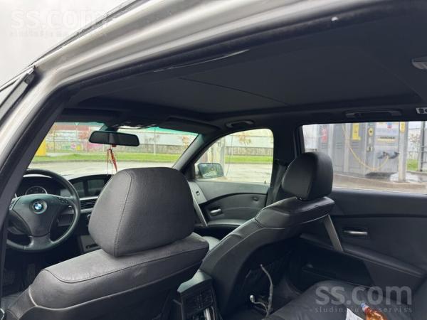 Grey BMW 530 2005 in Dobele, with an engine capacity of 3.00 L and mileage of 348 thousand km for 2700 €, photo 9 on AUTOMOTO.COM.LV