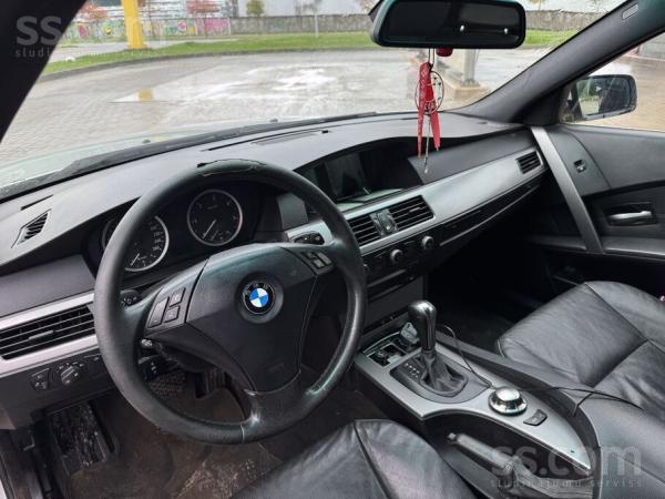 Grey BMW 530 2005 in Dobele, with an engine capacity of 3.00 L and mileage of 348 thousand km for 2700 €, photo 10 on AUTOMOTO.COM.LV