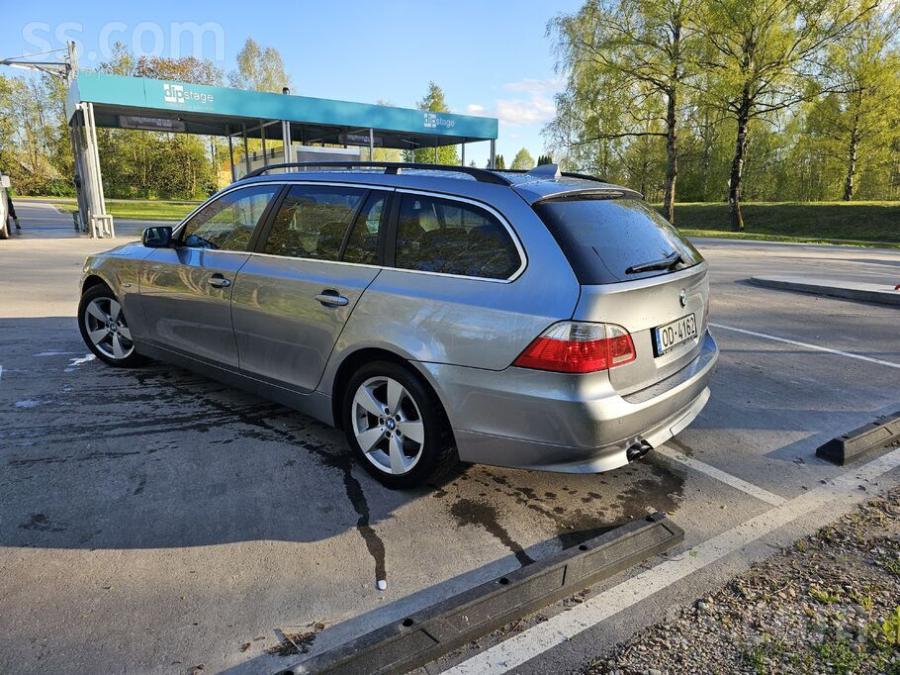 Grey BMW 530 2006 in Aizkraukle, with an engine capacity of 3.00 L and mileage of 307 thousand km for 3750 €, photo 3 on AUTOMOTO.COM.LV