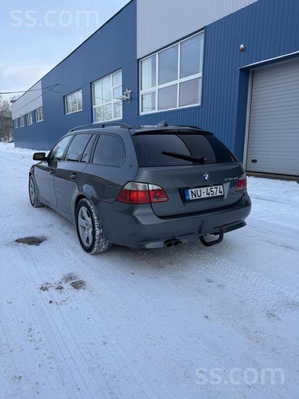Grey BMW 530 2006 in Riga, with an engine capacity of 3.00 L and mileage of 0 thousand km for 3500 €, photo 7 on AUTOMOTO.COM.LV