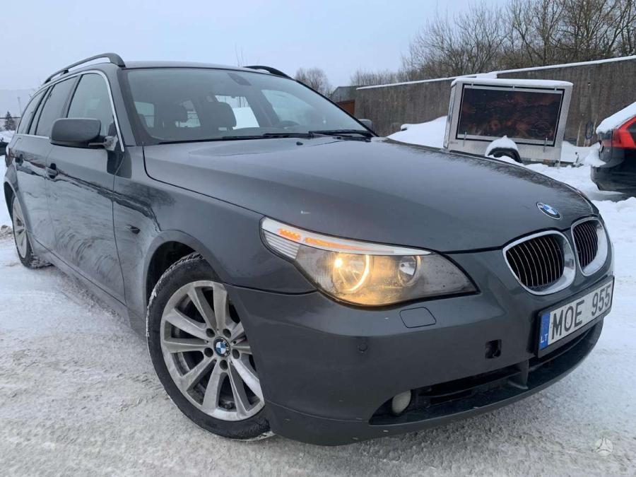 Grey BMW 530 2006 in Vilnius, with an engine capacity of 2.99 L and mileage of 335 thousand km for 2699 €, photo 4 on AUTOMOTO.COM.LV