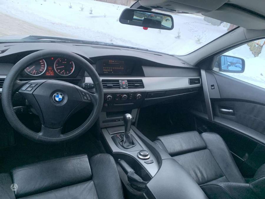 Grey BMW 530 2006 in Vilnius, with an engine capacity of 2.99 L and mileage of 335 thousand km for 2699 €, photo 6 on AUTOMOTO.COM.LV