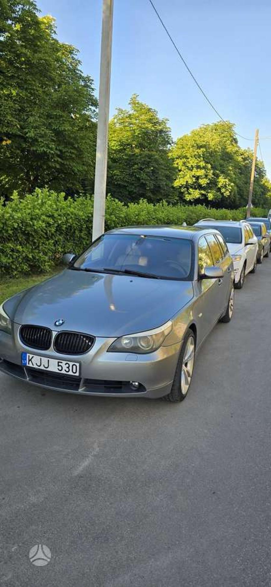 Pelēks BMW 530 2006 Viļņa, ar dzinēja tilpumu 2.99 L un nobraukumu 280 tūkst. km par 2500 €, foto 1 vietnē AUTOMOTO.COM.LV