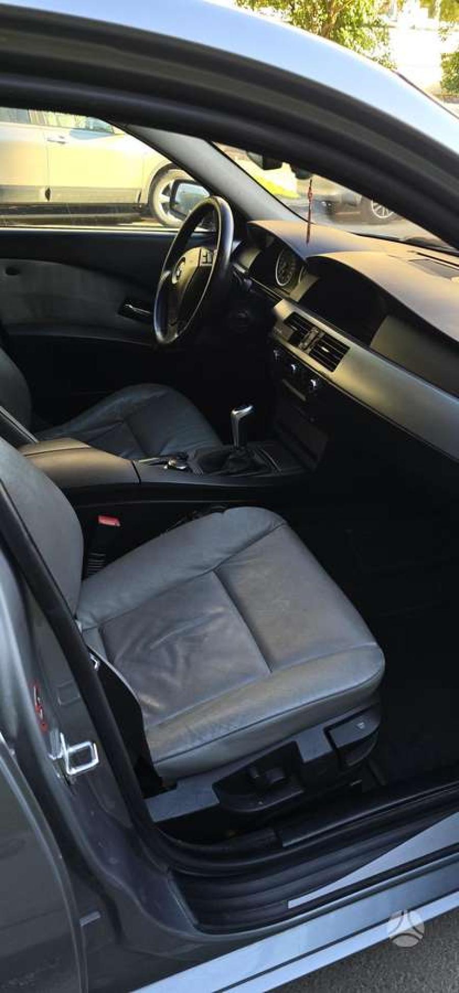 Pelēks BMW 530 2006 Viļņa, ar dzinēja tilpumu 2.99 L un nobraukumu 280 tūkst. km par 2500 €, foto 6 vietnē AUTOMOTO.COM.LV