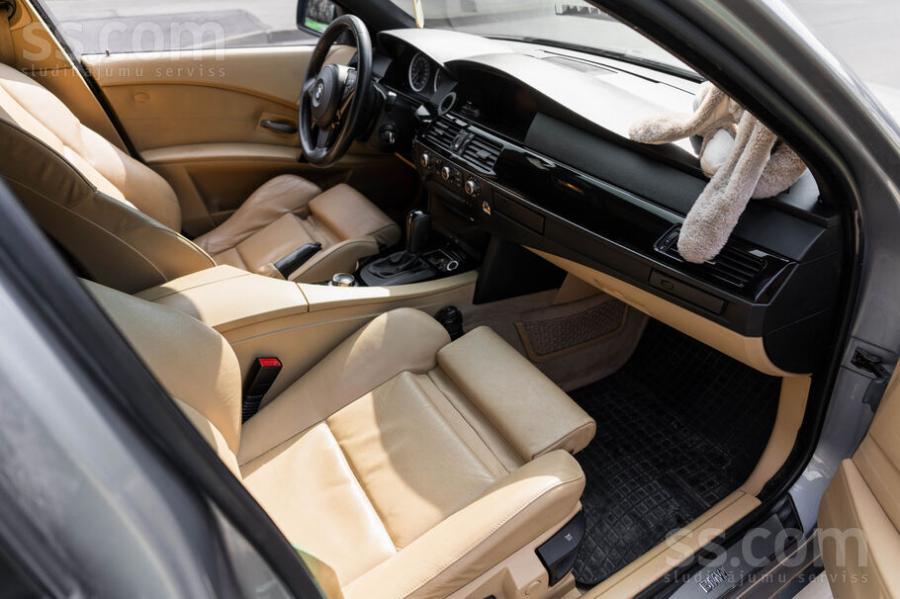 Pelēks BMW 530 2006 Rīga, ar dzinēja tilpumu 3.00 L un nobraukumu 233 tūkst. km par 4990 €, foto 12 vietnē AUTOMOTO.COM.LV