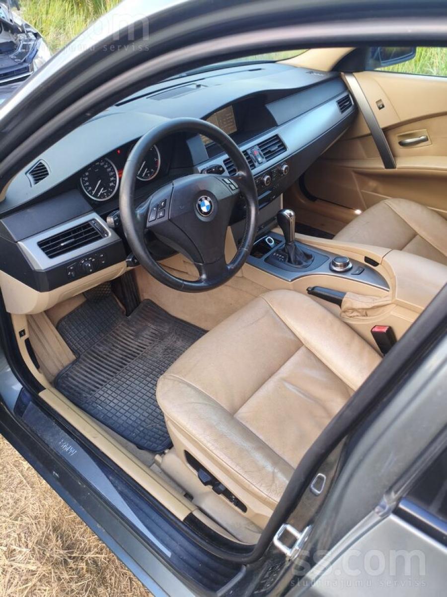 Pelēks BMW 530 2006 Daugavpils, ar dzinēja tilpumu 3.00 L un nobraukumu 380 tūkst. km par 1300 €, foto 3 vietnē AUTOMOTO.COM.LV