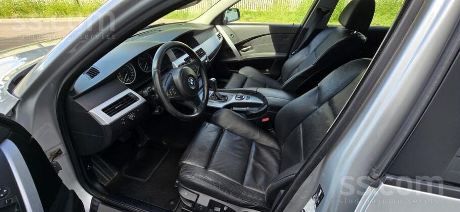 Pelēks BMW 530 2006 Jūrmala, ar dzinēja tilpumu 3.00 L un nobraukumu 430 tūkst. km par 3290 €, foto 8 vietnē AUTOMOTO.COM.LV