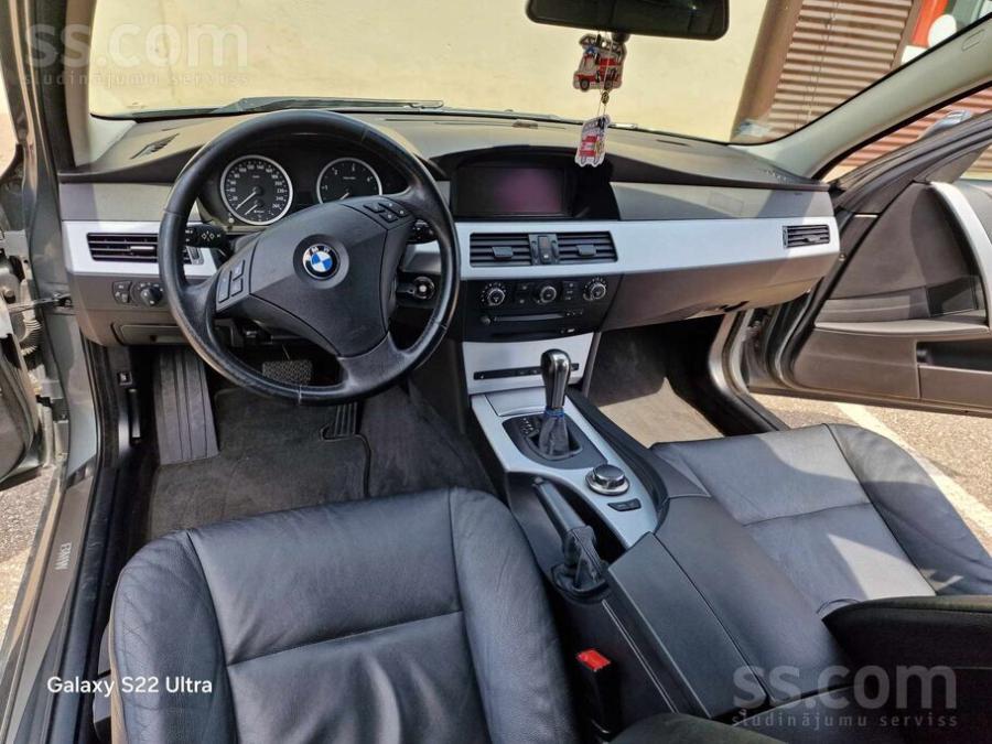 Pelēks BMW 530 2006 Valmiera, ar dzinēja tilpumu 3.00 L un nobraukumu 394 tūkst. km par 6250 €, foto 10 vietnē AUTOMOTO.COM.LV