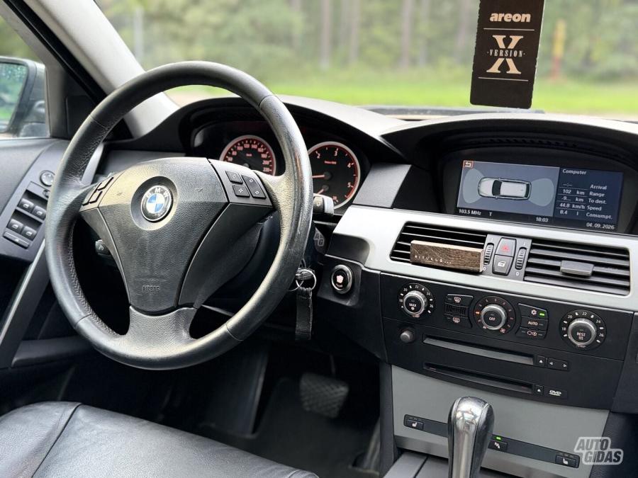 Pelēks BMW 530 2006 Kauņa, ar dzinēja tilpumu 2.50 L un nobraukumu 340 tūkst. km par 2590 €, foto 23 vietnē AUTOMOTO.COM.LV