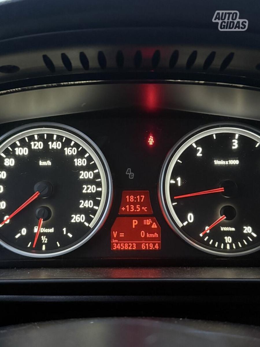 Grey BMW 530 2006 in Mazeikiai, with an engine capacity of 3.00 L and mileage of 345 thousand km for 4020 €, photo 6 on AUTOMOTO.COM.LV