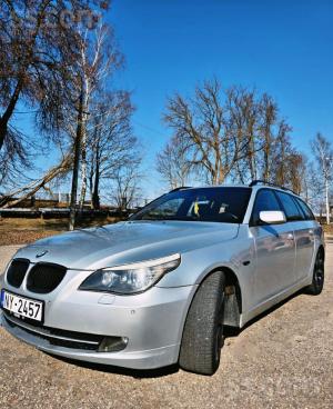Grey BMW 530 2007 in Aizkraukle, with an engine capacity of 3.00 L and mileage of 290 thousand km for 4100 €, photo 5 on AUTOMOTO.COM.LV