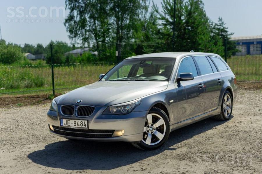 Grey BMW 530 2007 in Riga, with an engine capacity of 3.00 L and mileage of 0 thousand km for 5290 €, photo 1 on AUTOMOTO.COM.LV