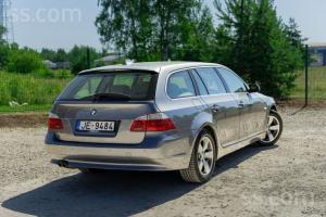 Grey BMW 530 2007 in Riga, with an engine capacity of 3.00 L and mileage of 0 thousand km for 5290 €, photo 5 on AUTOMOTO.COM.LV
