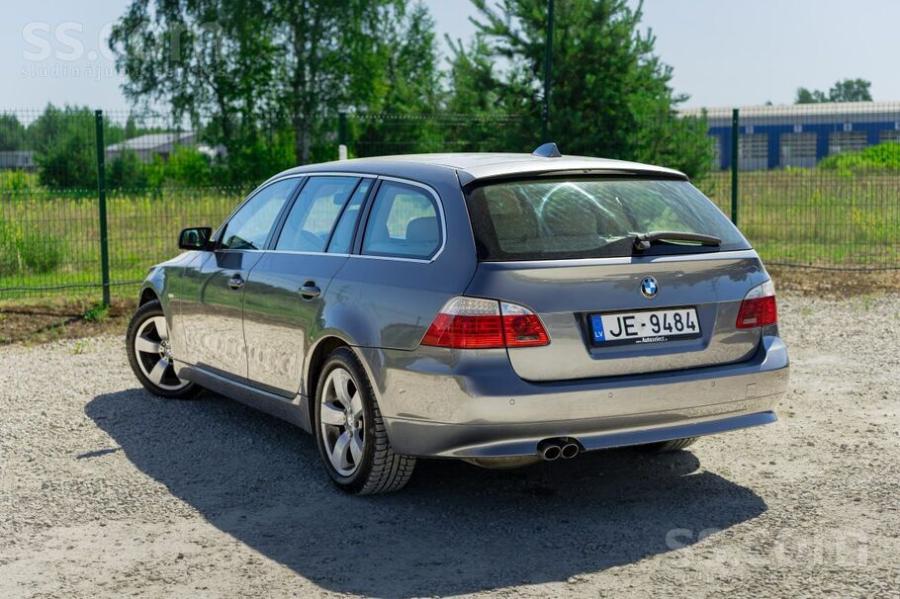 Grey BMW 530 2007 in Riga, with an engine capacity of 3.00 L and mileage of 0 thousand km for 5290 €, photo 6 on AUTOMOTO.COM.LV