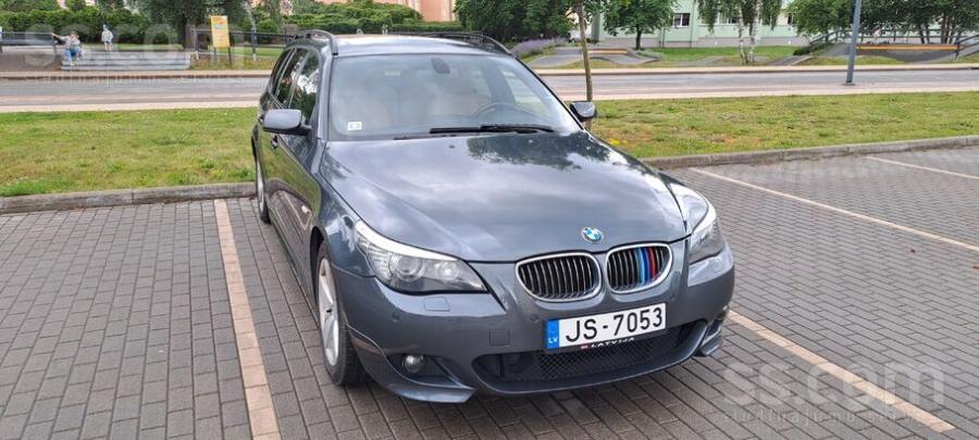 Grey BMW 530 2007 in Riga, with an engine capacity of 3.00 L and mileage of 282 thousand km for 5900 €, photo 1 on AUTOMOTO.COM.LV