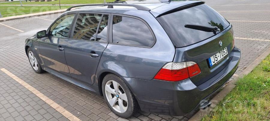 Grey BMW 530 2007 in Riga, with an engine capacity of 3.00 L and mileage of 282 thousand km for 5900 €, photo 3 on AUTOMOTO.COM.LV