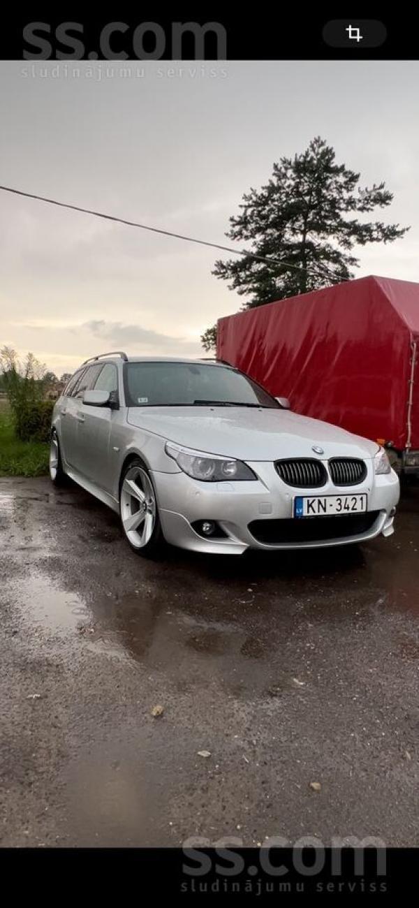 Grey BMW 530 2007 in Madona, with an engine capacity of 3.00 L and mileage of 291 thousand km for 4499 €, photo 11 on AUTOMOTO.COM.LV