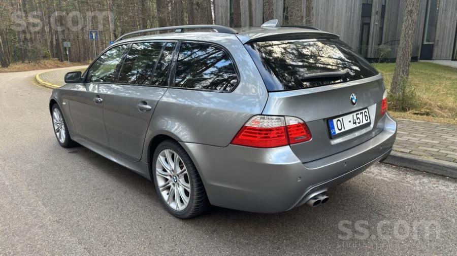 Grey BMW 530 2007 in Riga, with an engine capacity of 3.00 L and mileage of 365 thousand km for 7200 €, photo 5 on AUTOMOTO.COM.LV