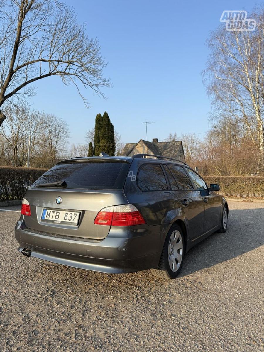 Grey BMW 530 2007 in Prienai, with an engine capacity of 3.00 L and mileage of 417 thousand km for 3599 €, photo 4 on AUTOMOTO.COM.LV