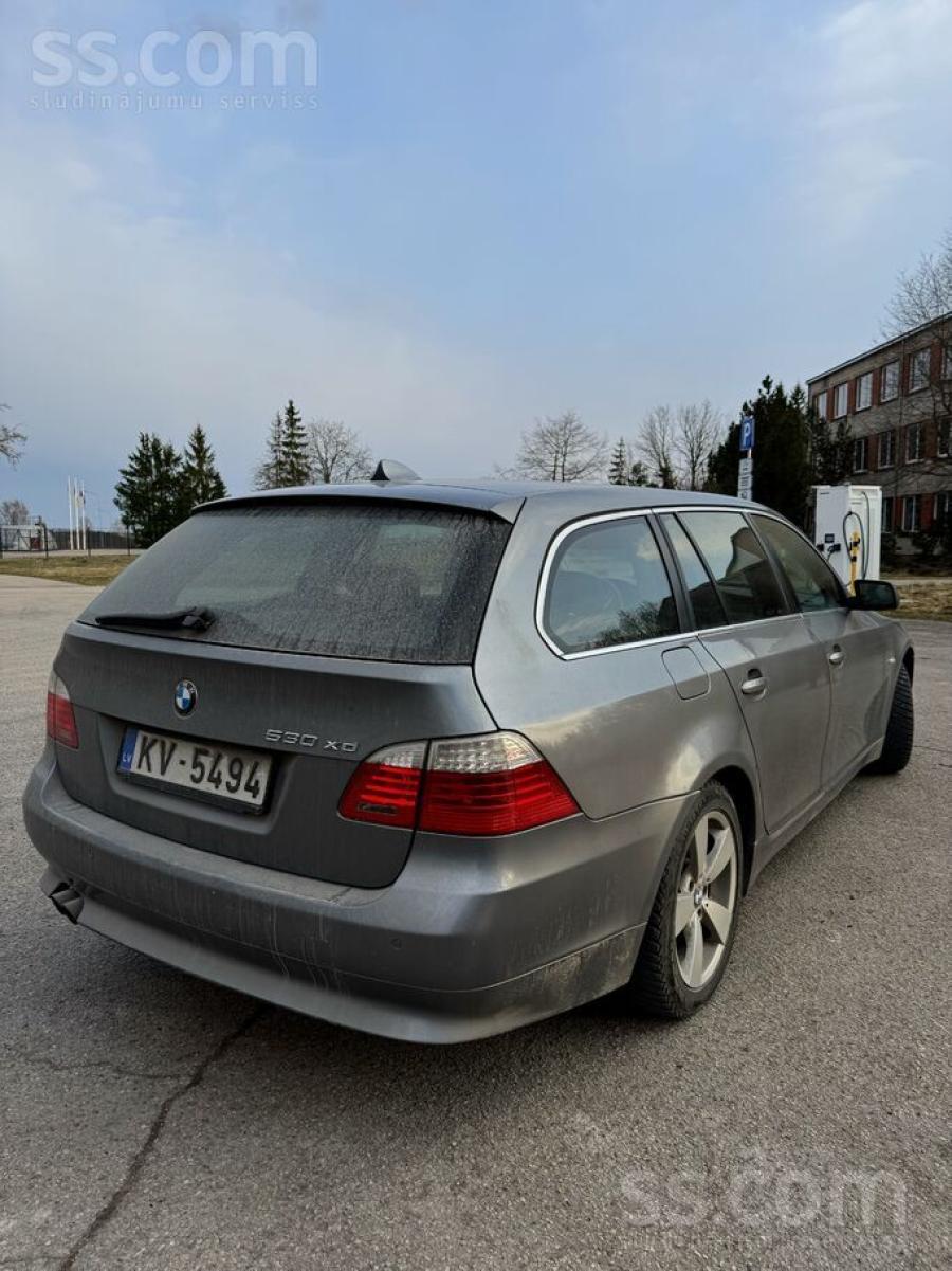 Pelēks BMW 530 2007 Rīga, ar dzinēja tilpumu 3.00 L un nobraukumu 375 tūkst. km par 3600 €, foto 3 vietnē AUTOMOTO.COM.LV