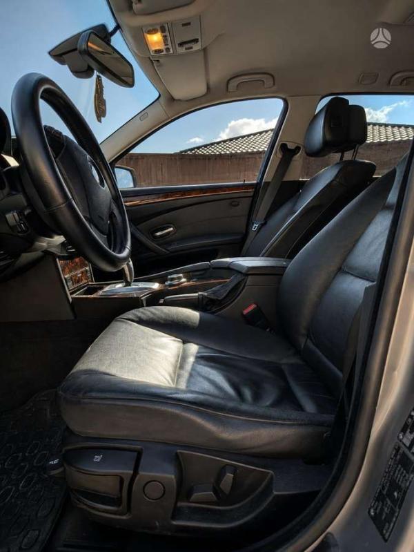 Grey BMW 530 2007 in Vilnius, with an engine capacity of 2.99 L and mileage of 475 thousand km for 3600 €, photo 8 on AUTOMOTO.COM.LV