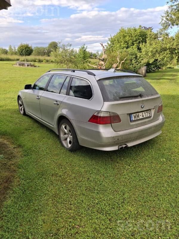 Grey BMW 530 2007 in Riga, with an engine capacity of 3.00 L and mileage of 326 thousand km for 3500 €, photo 1 on AUTOMOTO.COM.LV