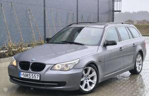Pelēks BMW 530 2007 Viļņa, ar dzinēja tilpumu 2.99 L un nobraukumu 345 tūkst. km par 4000 €, foto  vietnē AUTOMOTO.COM.LV