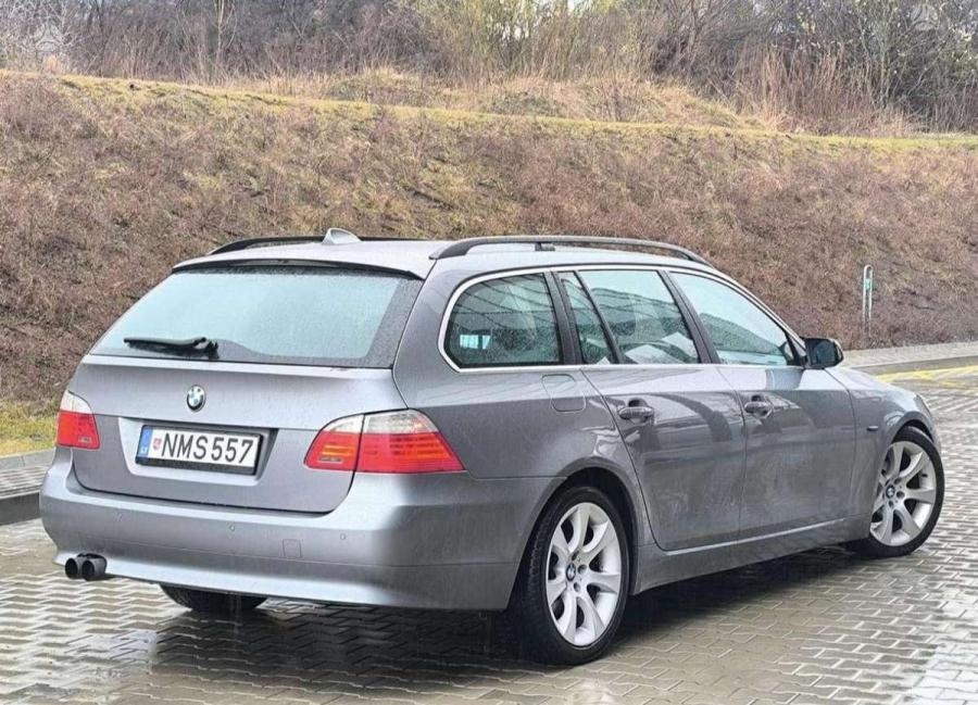 Grey BMW 530 2007 in Vilnius, with an engine capacity of 2.99 L and mileage of 345 thousand km for 4000 €, photo 3 on AUTOMOTO.COM.LV