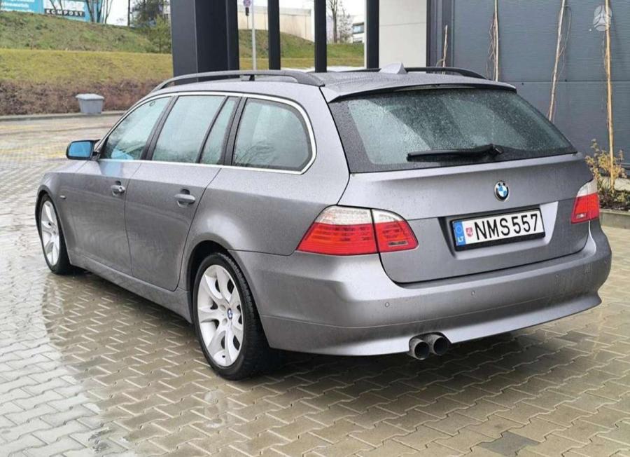 Grey BMW 530 2007 in Vilnius, with an engine capacity of 2.99 L and mileage of 345 thousand km for 4000 €, photo 4 on AUTOMOTO.COM.LV