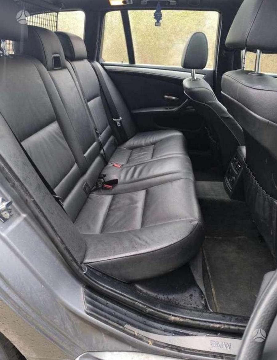 Grey BMW 530 2007 in Vilnius, with an engine capacity of 2.99 L and mileage of 345 thousand km for 4000 €, photo 6 on AUTOMOTO.COM.LV