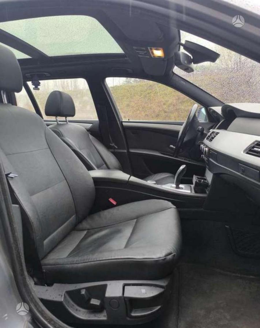 Grey BMW 530 2007 in Vilnius, with an engine capacity of 2.99 L and mileage of 345 thousand km for 4000 €, photo 7 on AUTOMOTO.COM.LV