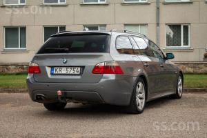 Grey BMW 530 2007 in Jelgava, with an engine capacity of 3.00 L and mileage of 323 thousand km for 4200 €, photo 7 on AUTOMOTO.COM.LV