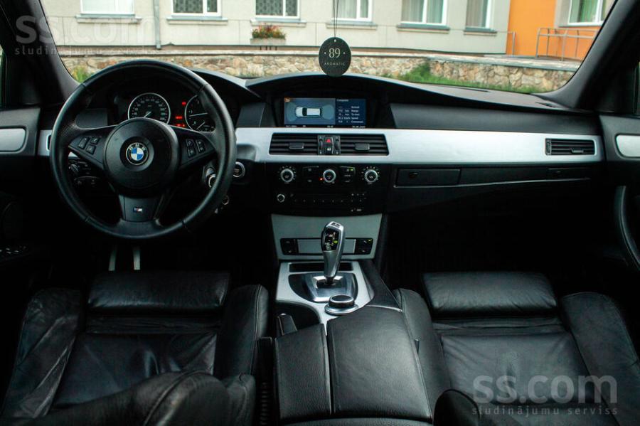 Grey BMW 530 2007 in Jelgava, with an engine capacity of 3.00 L and mileage of 323 thousand km for 4200 €, photo 10 on AUTOMOTO.COM.LV