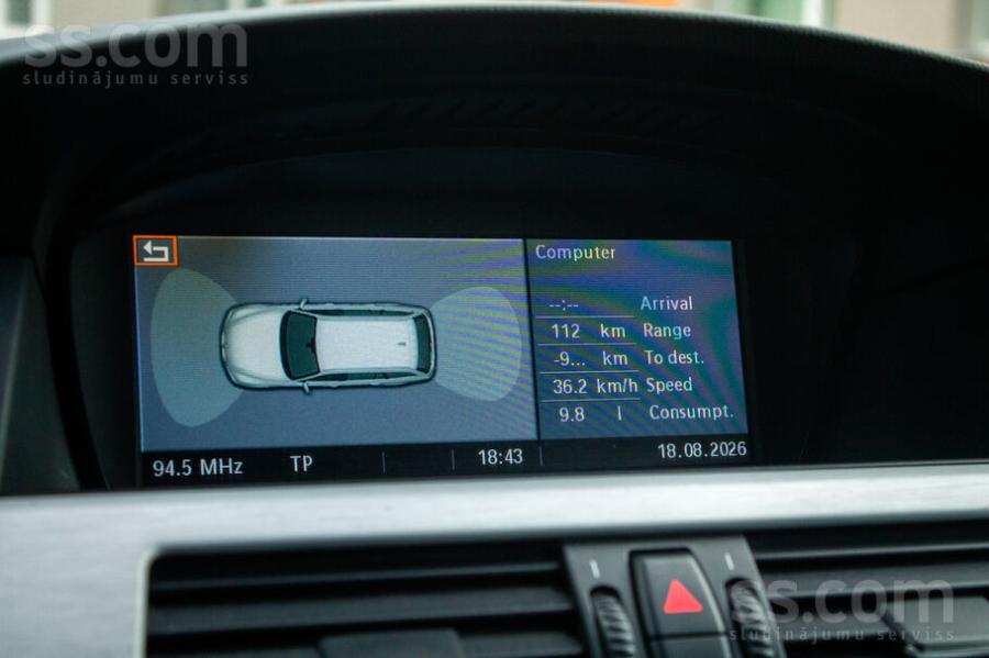 Grey BMW 530 2007 in Jelgava, with an engine capacity of 3.00 L and mileage of 323 thousand km for 4200 €, photo 15 on AUTOMOTO.COM.LV