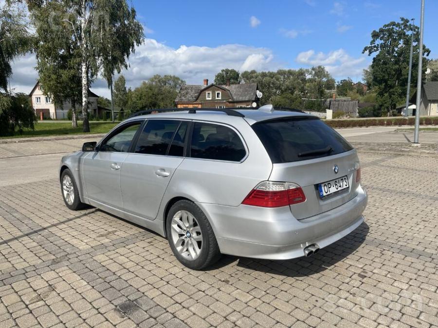 Grey BMW 530 2007 in Rezekne, with an engine capacity of 3.00 L and mileage of 258 thousand km for 3950 €, photo 6 on AUTOMOTO.COM.LV