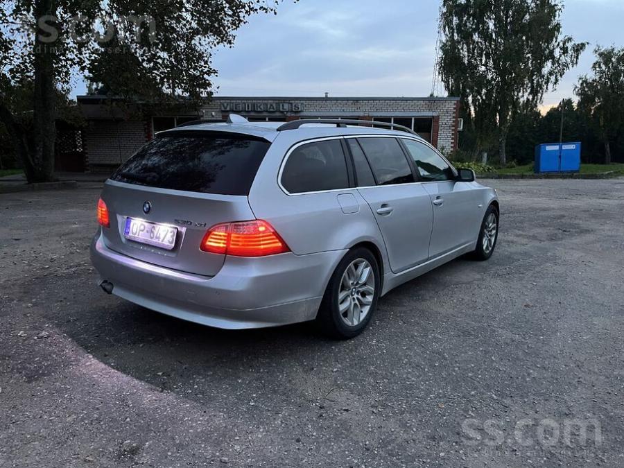 Grey BMW 530 2007 in Rezekne, with an engine capacity of 3.00 L and mileage of 258 thousand km for 3700 €, photo 4 on AUTOMOTO.COM.LV