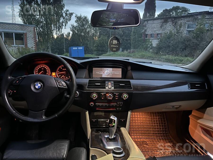 Grey BMW 530 2007 in Rezekne, with an engine capacity of 3.00 L and mileage of 258 thousand km for 3700 €, photo 6 on AUTOMOTO.COM.LV