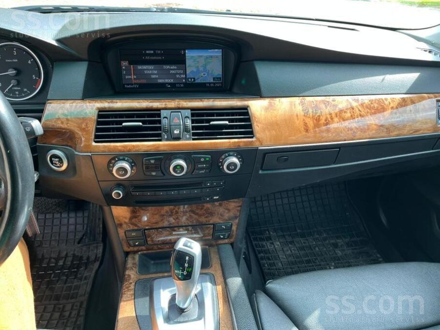 Pelēks BMW 530 2008 Cēsis, ar dzinēja tilpumu 3.00 L un nobraukumu 355 tūkst. km par 5499 €, foto 15 vietnē AUTOMOTO.COM.LV