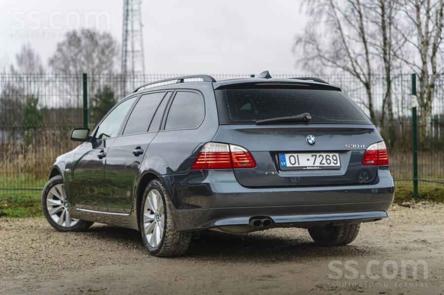 Grey BMW 530 2008 in Riga, with an engine capacity of 3.00 L and mileage of 295 thousand km for 7690 €, photo 4 on AUTOMOTO.COM.LV