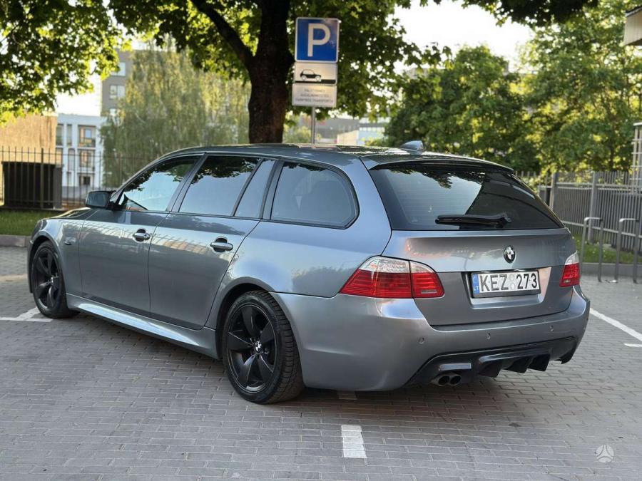 Pelēks BMW 530 2008 Viļņa, ar dzinēja tilpumu 2.99 L un nobraukumu 386 tūkst. km par 4700 €, foto 5 vietnē AUTOMOTO.COM.LV