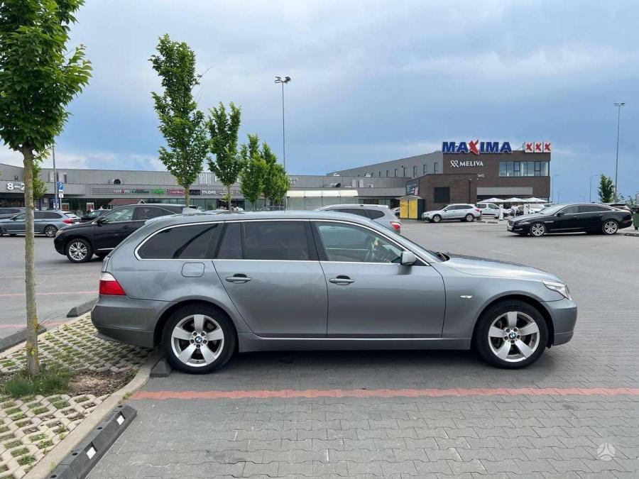 Grey BMW 530 2008 in Vilnius, with an engine capacity of 2.99 L and mileage of 400 thousand km for 4300 €, photo 6 on AUTOMOTO.COM.LV