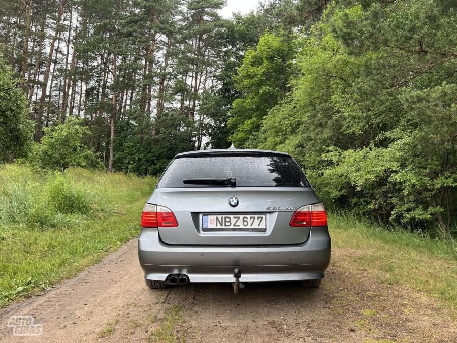 Pelēks BMW 530 2008 Viļņa, ar dzinēja tilpumu 3.00 L un nobraukumu 400 tūkst. km par 4100 €, foto 7 vietnē AUTOMOTO.COM.LV