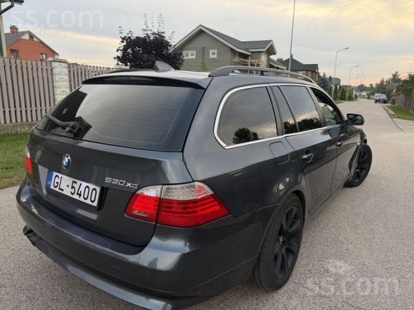 Grey BMW 530 2008 in Daugavpils, with an engine capacity of 3.00 L and mileage of 355 thousand km for 3500 €, photo 6 on AUTOMOTO.COM.LV