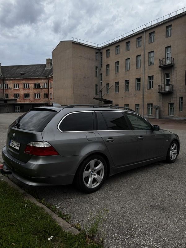 Grey BMW 530 2008 in Valga, with an engine capacity of 3.00 L and mileage of 373 thousand km for 5500 €, photo 10 on AUTOMOTO.COM.LV