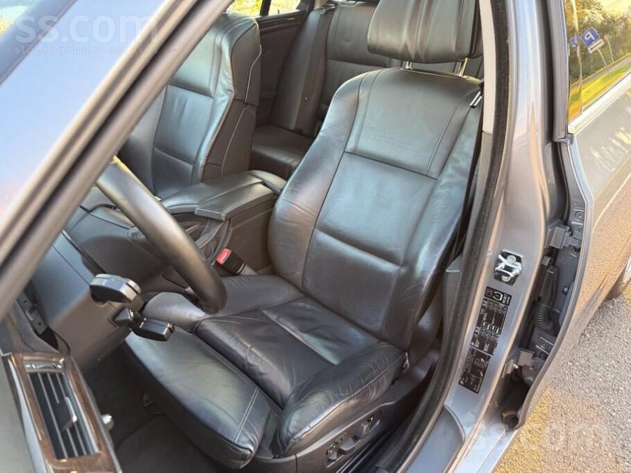 Pelēks BMW 530 2008 Rīga, ar dzinēja tilpumu 3.00 L un nobraukumu 330 tūkst. km par 6500 €, foto 17 vietnē AUTOMOTO.COM.LV