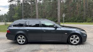 Grey BMW 530 2008 in Riga, with an engine capacity of 3.00 L and mileage of 350 thousand km for 5900 €, photo 1 on AUTOMOTO.COM.LV