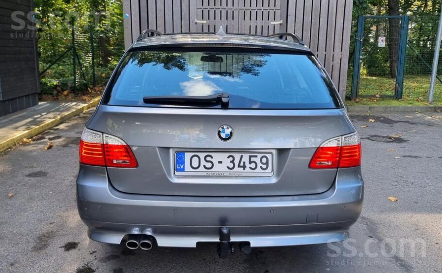 Grey BMW 530 2008 in Riga, with an engine capacity of 3.00 L and mileage of 266 thousand km for 5990 €, photo 6 on AUTOMOTO.COM.LV